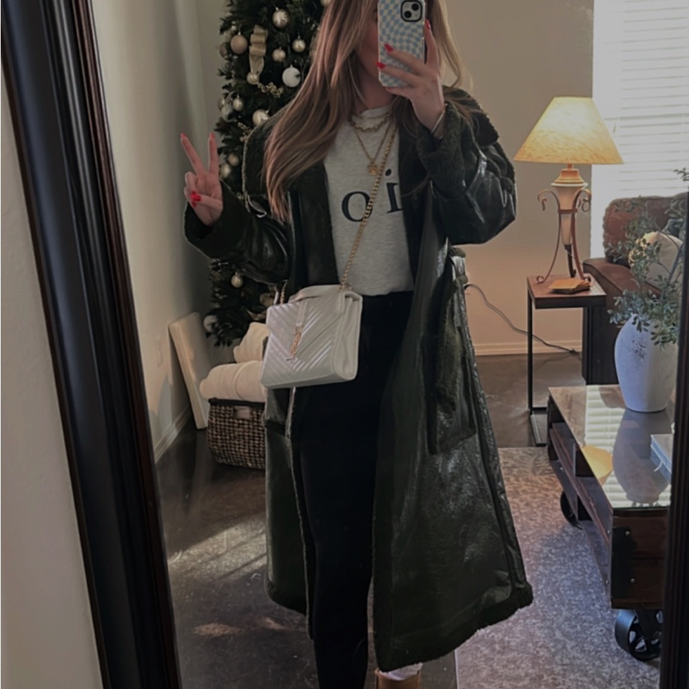 Green Pleather Jacket - Gem